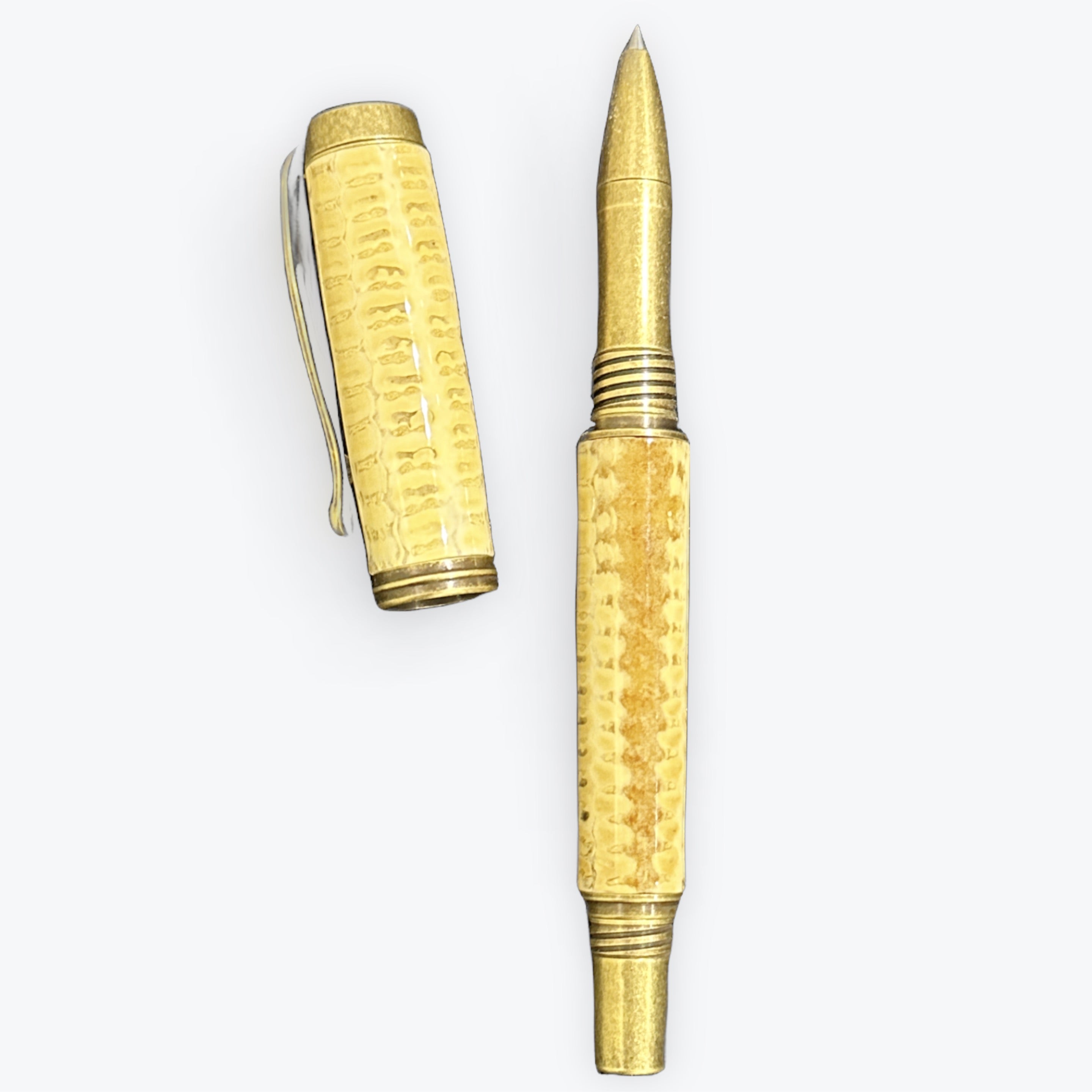 Antique Brass Jr George - Stabilized Corn Cob | Matanuska Pens