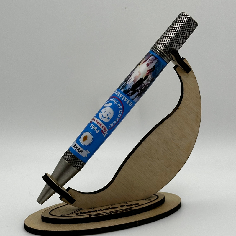 Antique Silver Exemplar - Stay Puft embed | Matanuska Pens